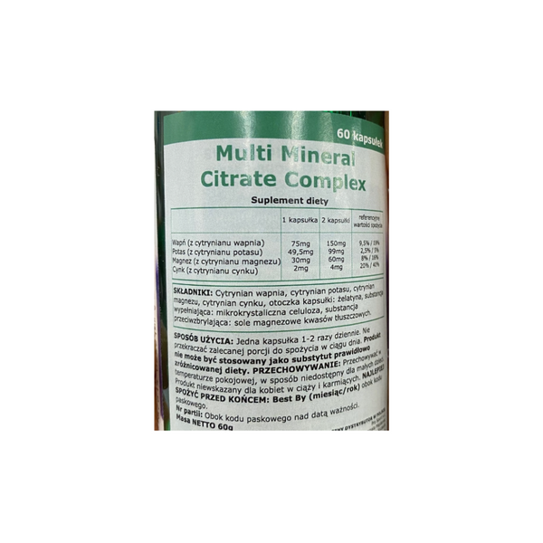 Swanson Citrates - Multi Mineral Citrate, 60 capsules – Miss Lamonique