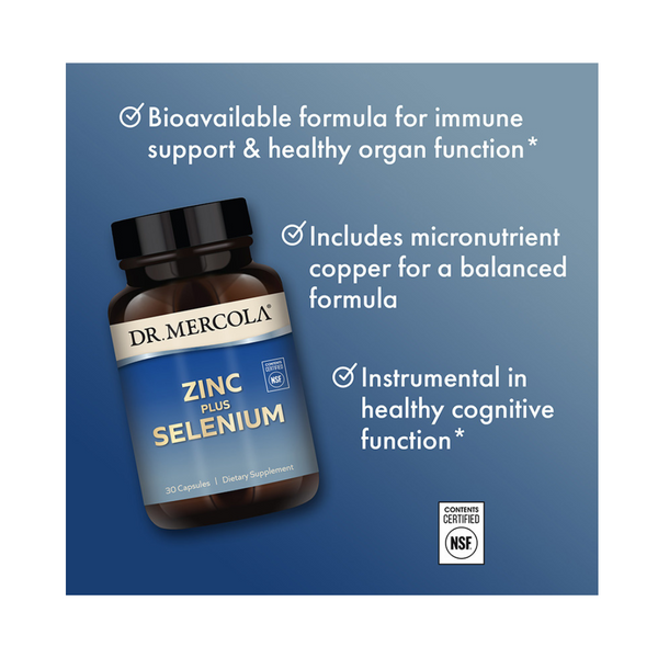 Dr. Mercola Zinc plus Selenium, 30 capsules – Miss Lamonique