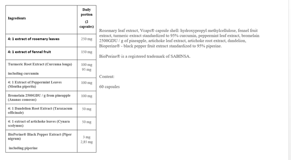 PharmoVit Herballine Gastrozin™ Digestion, 60 capsules – Miss Lamonique