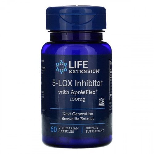 Life Extension 5-LOX Inhibitor with ApresFlex, 100mg - 60 vcaps – Miss ...